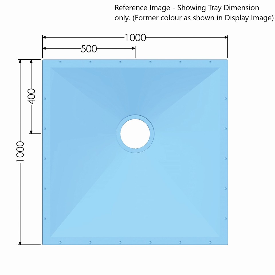 AKW Tuff Form Shower Former Tray, Wet Room Walk In Base, All Size ...
