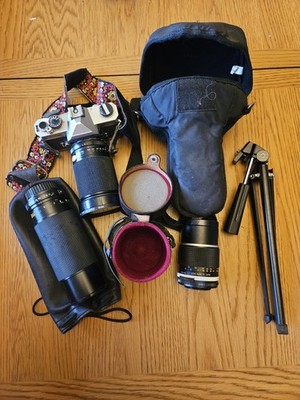 Old Film Camera and Lens. Job Lot. Untested. | eBay UK