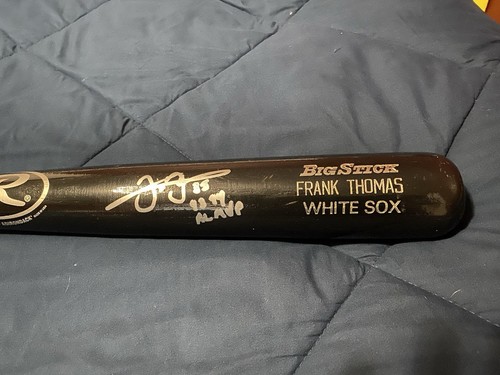 Authentic Game Issued Autographed Frank Thomas Bat | eBay