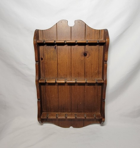 Vtg Spoon Wooden Rack/Wall Hanging Display Midcentury 18 Spoon | eBay