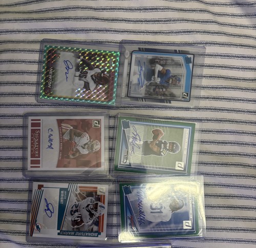6 Lot of Football Auto Cards | eBay