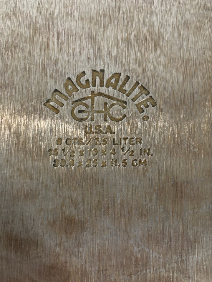 Vintage Magnalite Roaster 8 qt USA UNPOLISHED | eBay