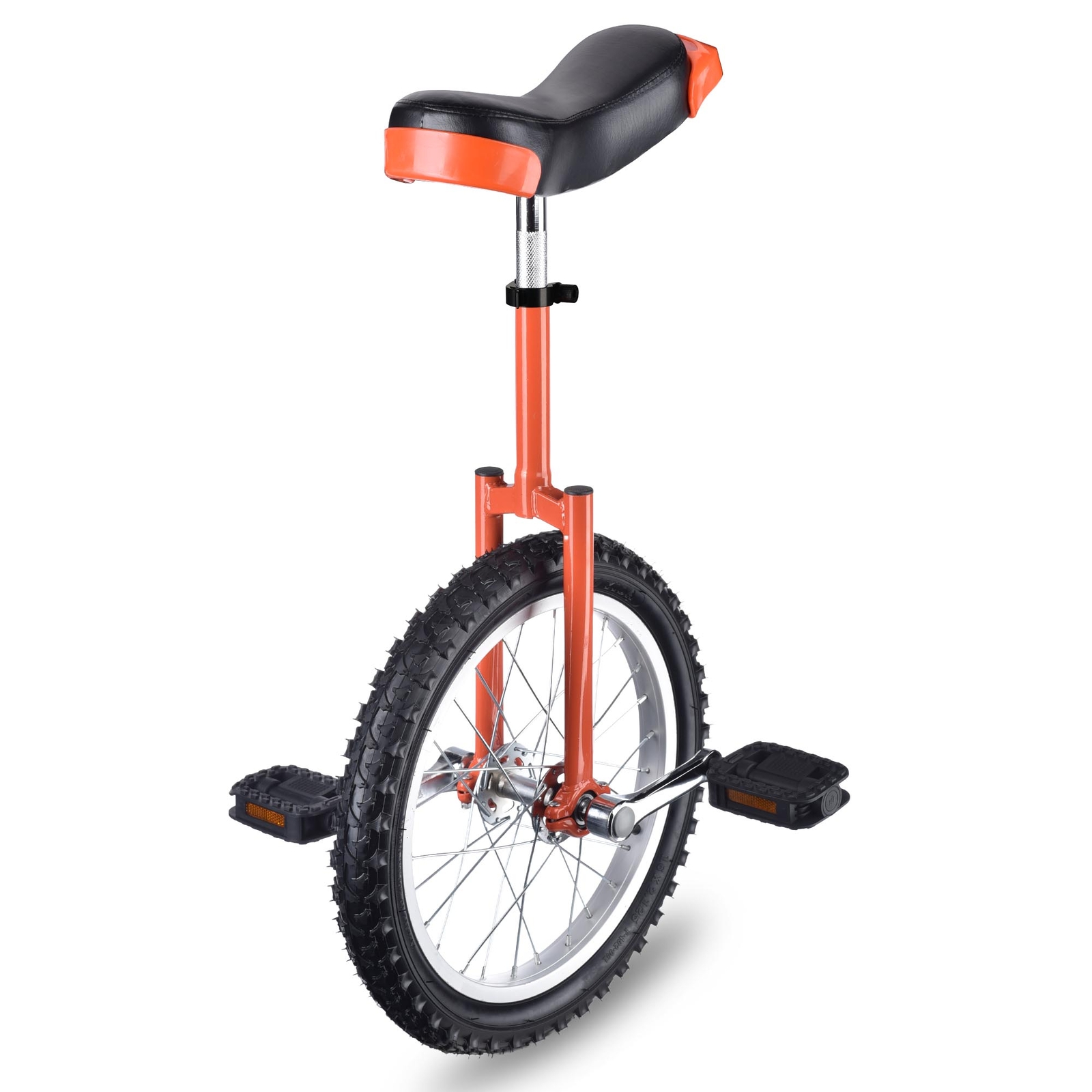 16" Orange Unicycle Cycling Scooter Circus Bike Skidproof Tire Balance ...