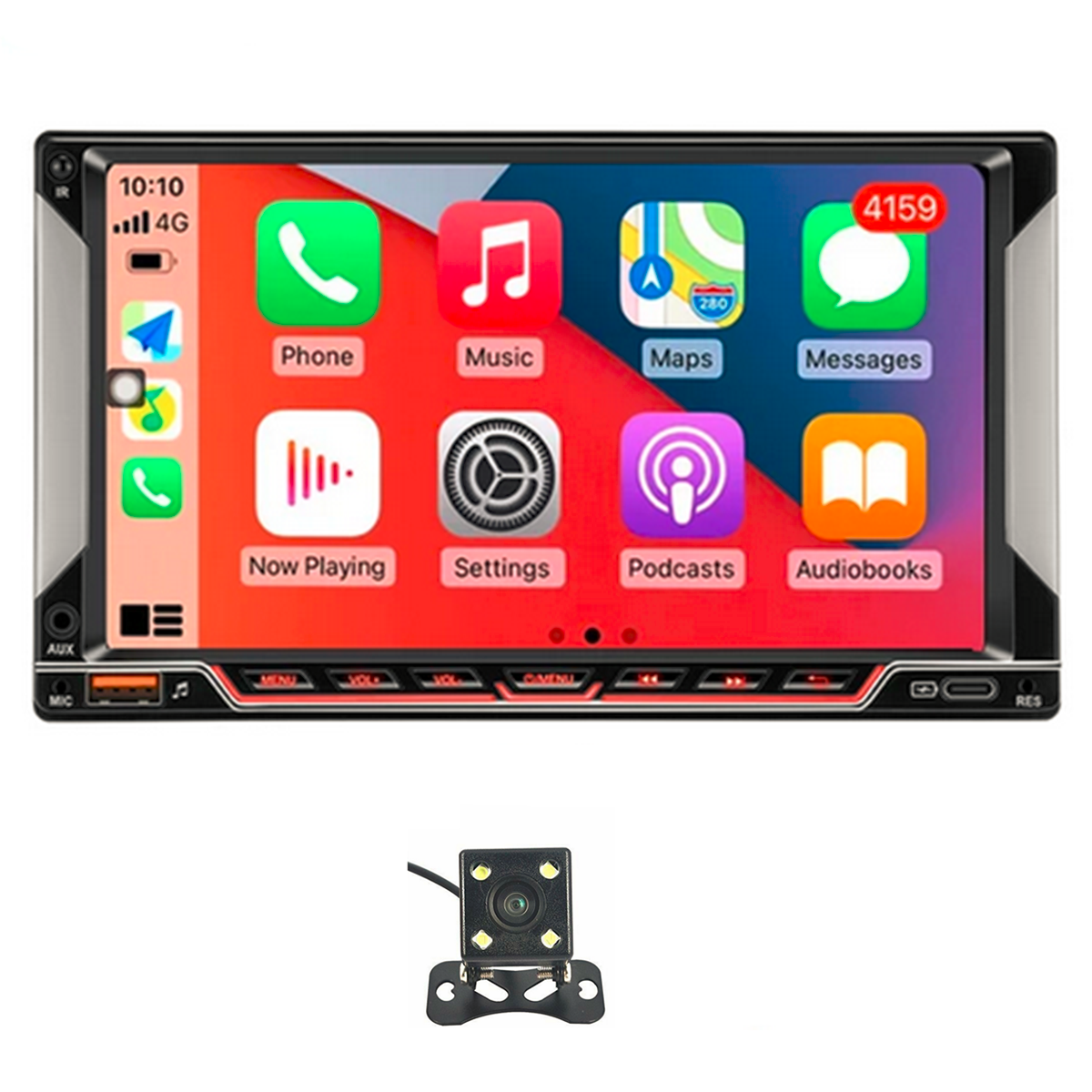 Android 12 Car CarPlay Radio GPS Wifi Touch Screen 2Din Stereo With ...