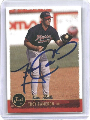Troy Cameron Signed In Person Auto 1999 Just Memorabilia #66 Atlanta ...