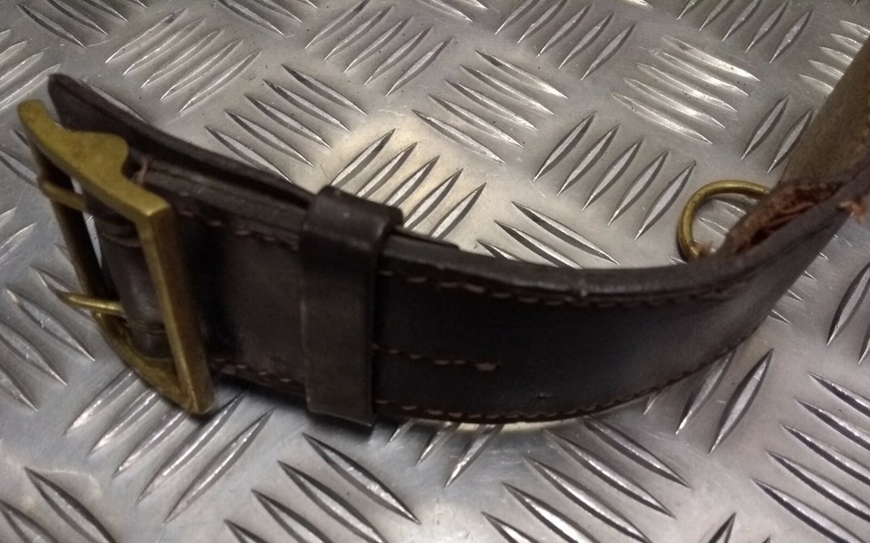 Genuine Military Vintage Officers Brown Leather Sam Browne Belt Missing ...