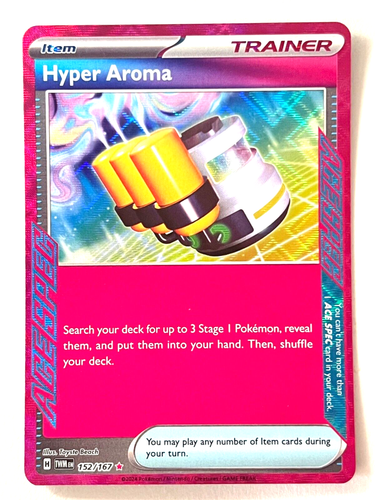 Hyper Aroma 152/167 Ace Spec Twilight Masquerade Pokemon Pack Fresco ...