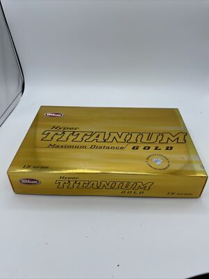 15x WILSON HYPER TITANIUM DISTANCE GOLD GOLF BALLS (5 Sleeves of 3 ea ...