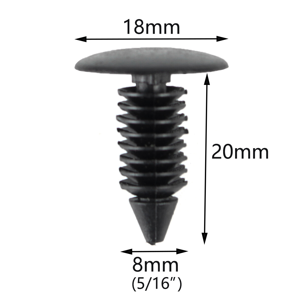 100pcs Nylon Retainer Clips Christmas Tree Fasteners for GM 1595864 ...