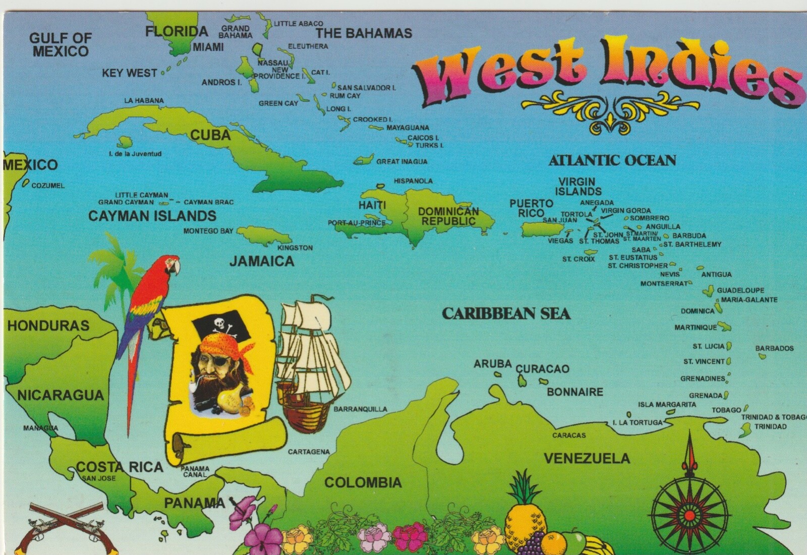 West Indies Map