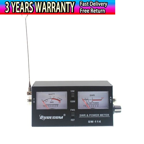 Surecom SW-114 27-30MHz SWR Power Meter RF Field Strength Meter with ...