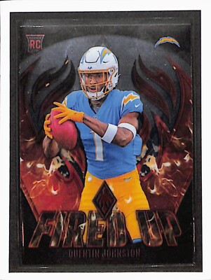 2023 Panini Phoenix QUENTIN JOHNSTON #FU-14 RC FIRED UP SILVER L. A ...