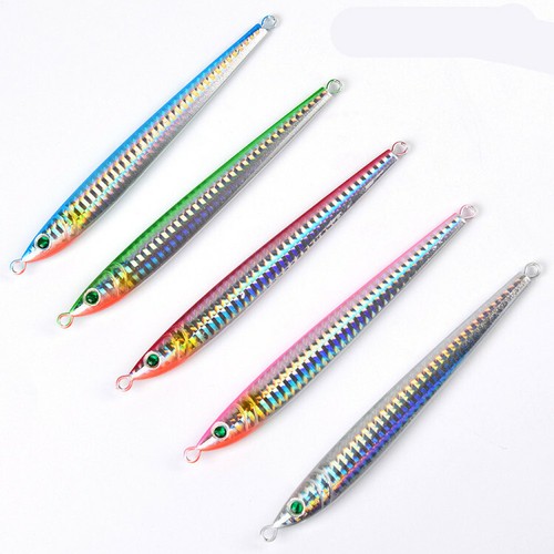 x 5 Micro Jigs 7-100g Knife Leaf Butterfly Jigs Snapper Kingfish Tuna ...