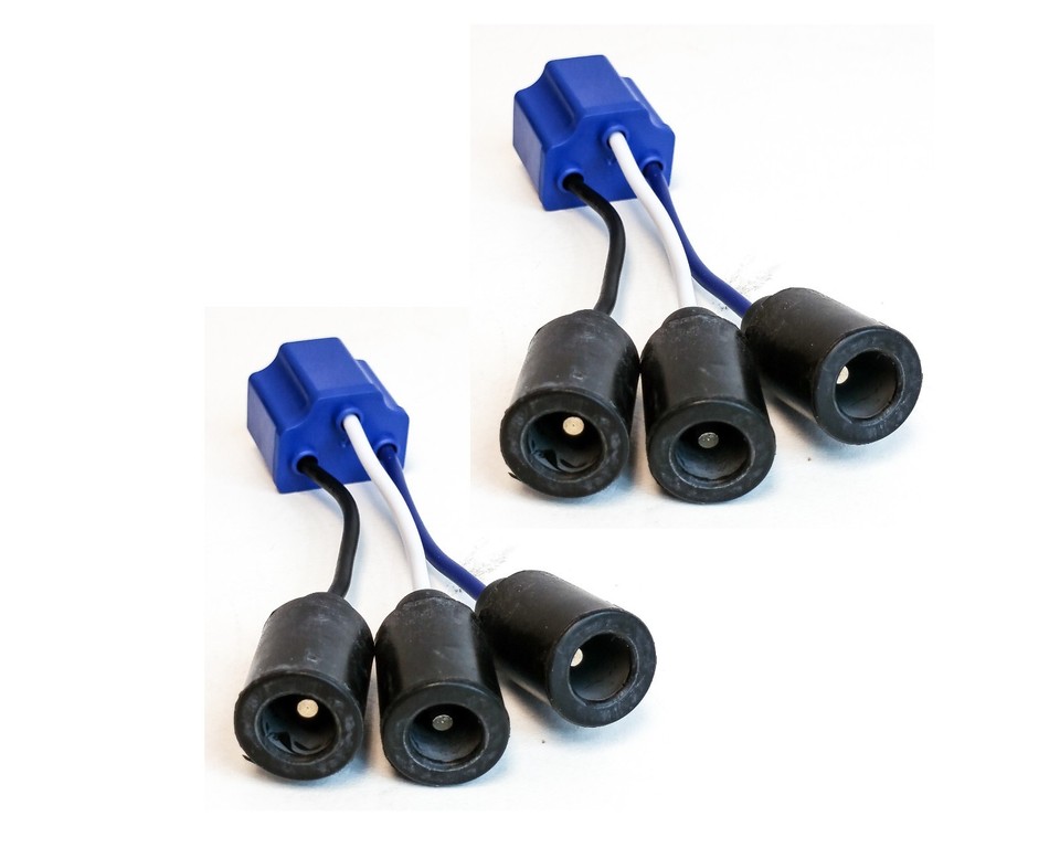 H4 TO FEMALE MILITARY PLUG HEADLIGHT ADAPTER CONVERTER M998 M923 M1078 ...