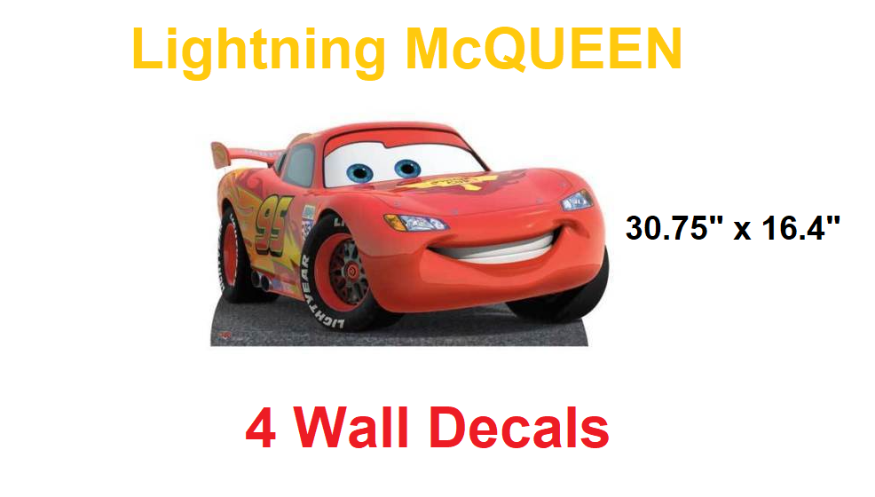 NEW Disney Pixar Cars GIANT MATER Wall Decals Mural Stickers PICK YOURS ...