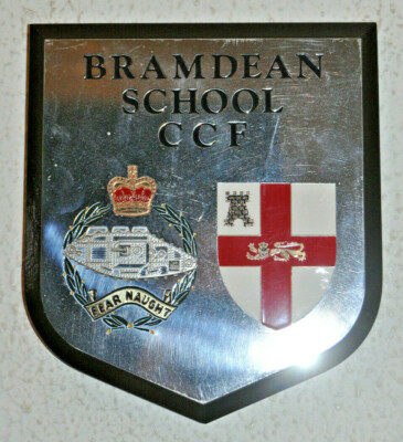 Bramdean School Combined Cadet Force mess wall plaque crest shield CCF ...