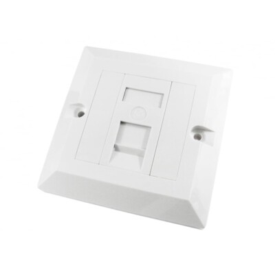Cat5e RJ45 Network Faceplate Face Plate LAN Patch Single Socket Module ...