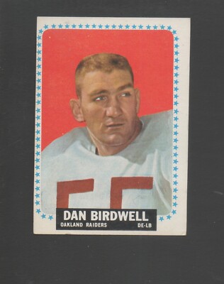 1964 Topps Football Card #133 Dan Birdwell-Oakland Raiders Ex Mint Card ...