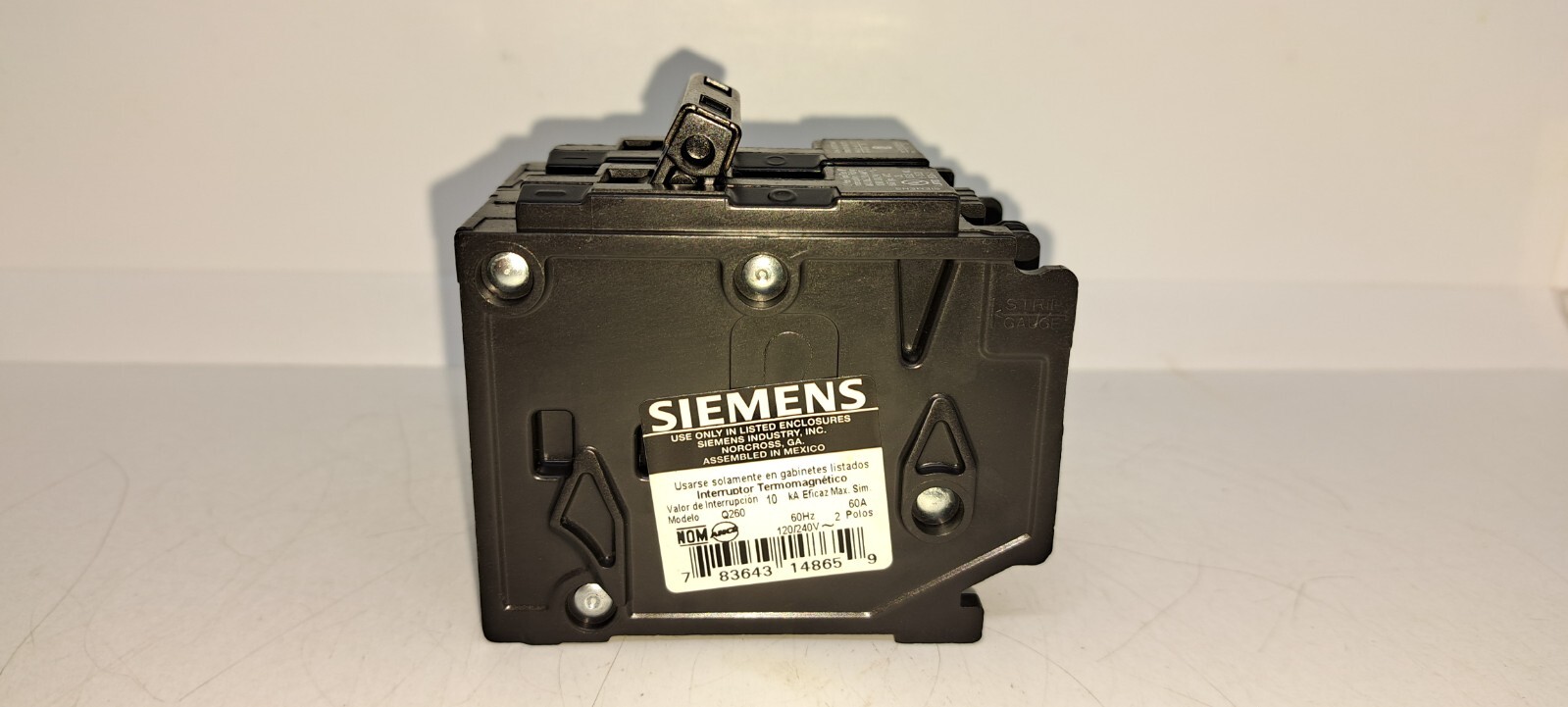 Siemens ITE Q260 60 Amp 2 Pole 120/240V Type QP Circuit Breaker | eBay