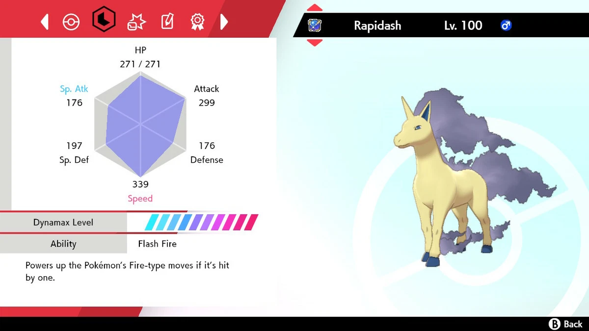 Pokemon Rapidash Shiny
