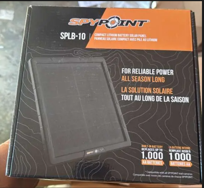 SPYPOINT SPLB-10 Compact Solar Panel Lithium Battery Powered | eBay