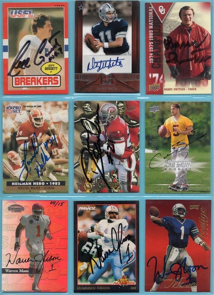 Warren Moon signed Seahawks Playoff card - CFL, Chiefs, HOF, Vikings | eBay