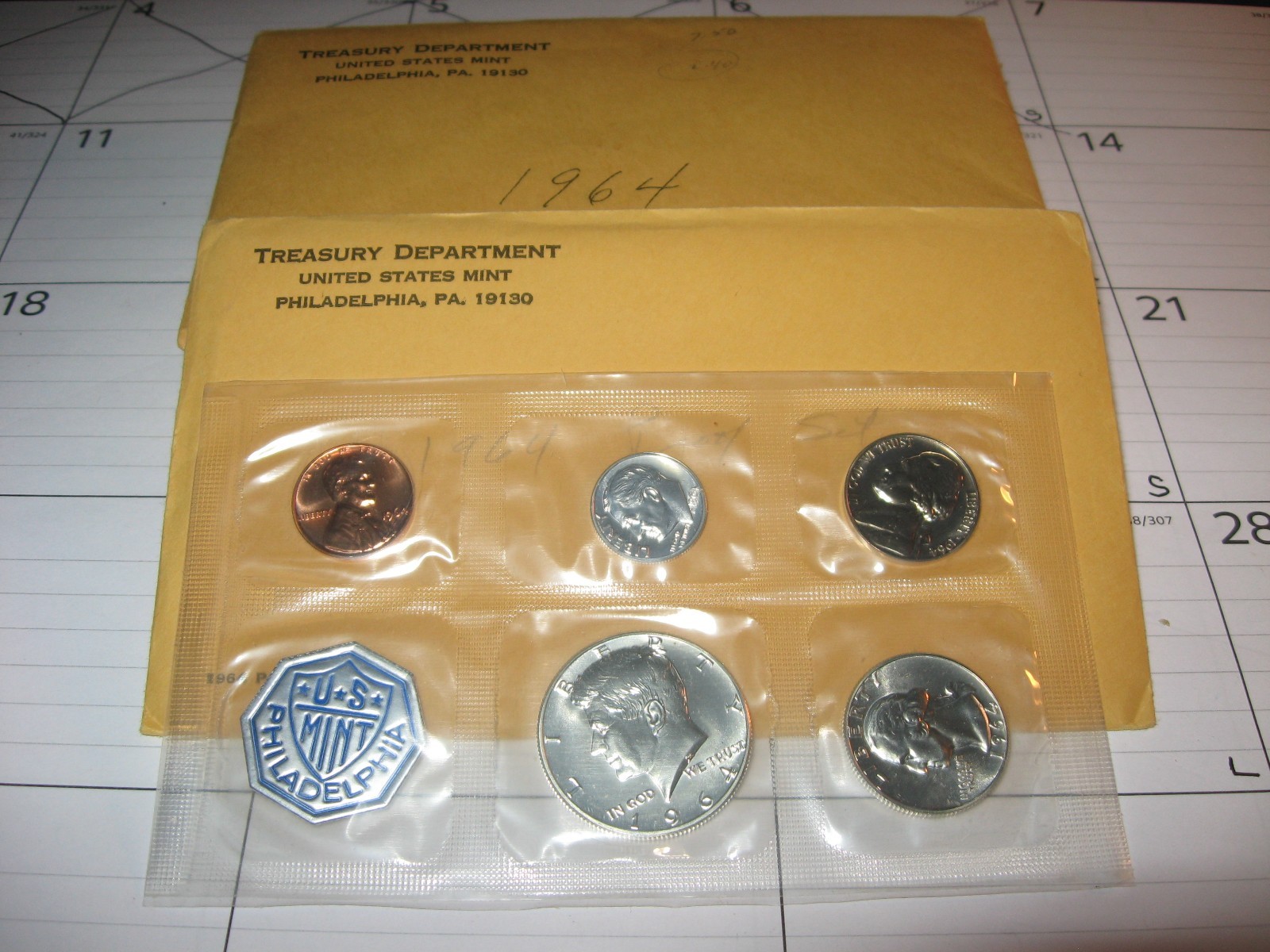 1964 United States Proof Set With Original Envelope 7 Sets Available | eBay