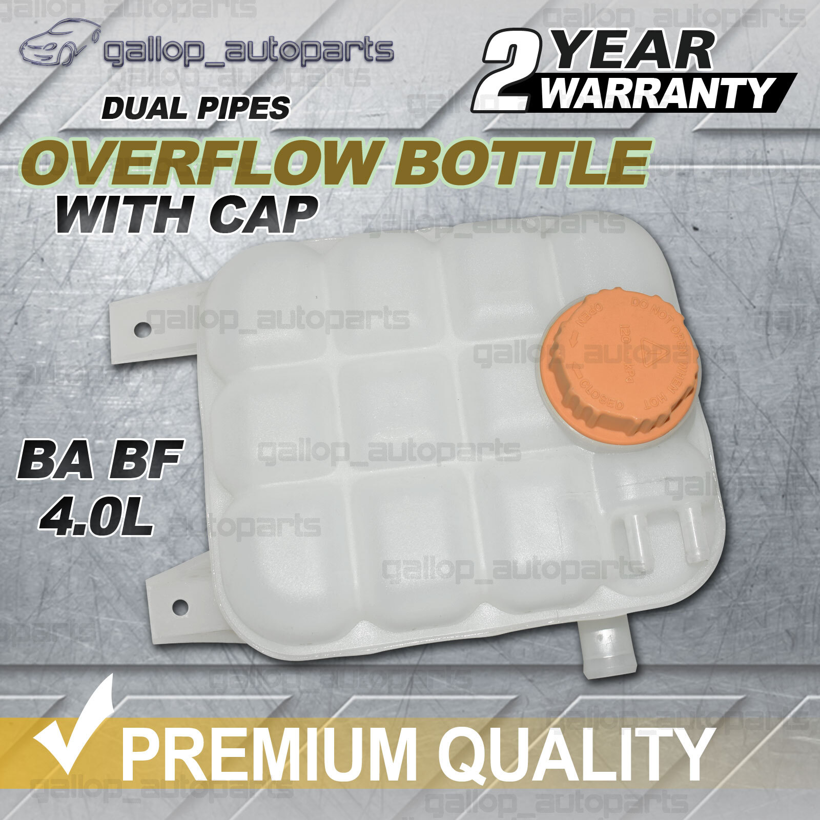 For Ford BA BF Falcon Coolant Header Tank Radiator Overflow Bottle 4.0L ...