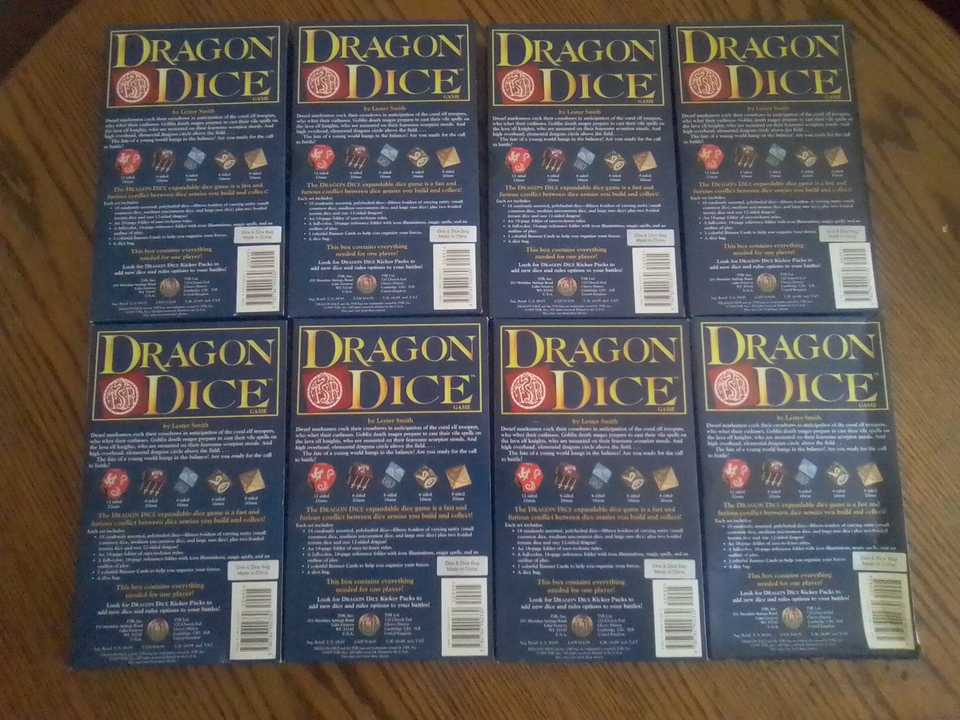 TSR Dragon Dice Starter Set Boxes, Rules, Army Tiles * No Dice or Bags ...