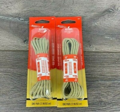 (Lot Of 2) Kiwi Military Tan Speed Desert Boot Laces,72"(182cm) | eBay