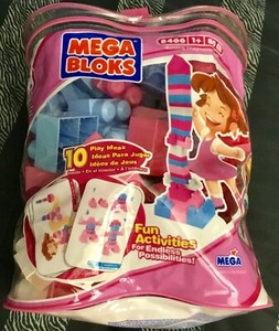 GIFT Mega Bloks Build N Create Blocks #8466 Girl Pink Green Purple ...