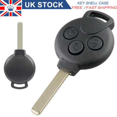 for 2007-2015 Smart Car Fortwo Forfour City Roadste 3 Button Key Fob ...