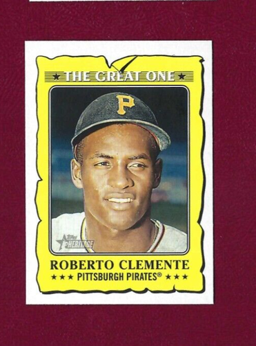2021 Topps Heritage The Great One GO-24 Roberto Clemente Pirates ...