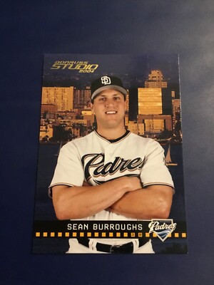 2004 Donruss Studio # 163 SEAN BURROUGHS San Diego Padres Great Card ...