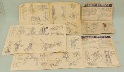 Vintage Gilbert Erector Set of Used Instructions | eBay
