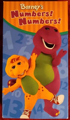 Barney - Numbers! Numbers! (VHS, 2004) Tested (Pics) White Tape ...