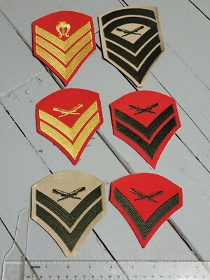 Chevron Military Patches WWII Vintage Militaria Collectible Accessories ...