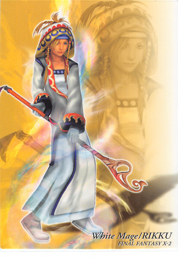 Final Fantasy Art Museum Trading Card #593 White Mage / Rikku (10-2 / X ...