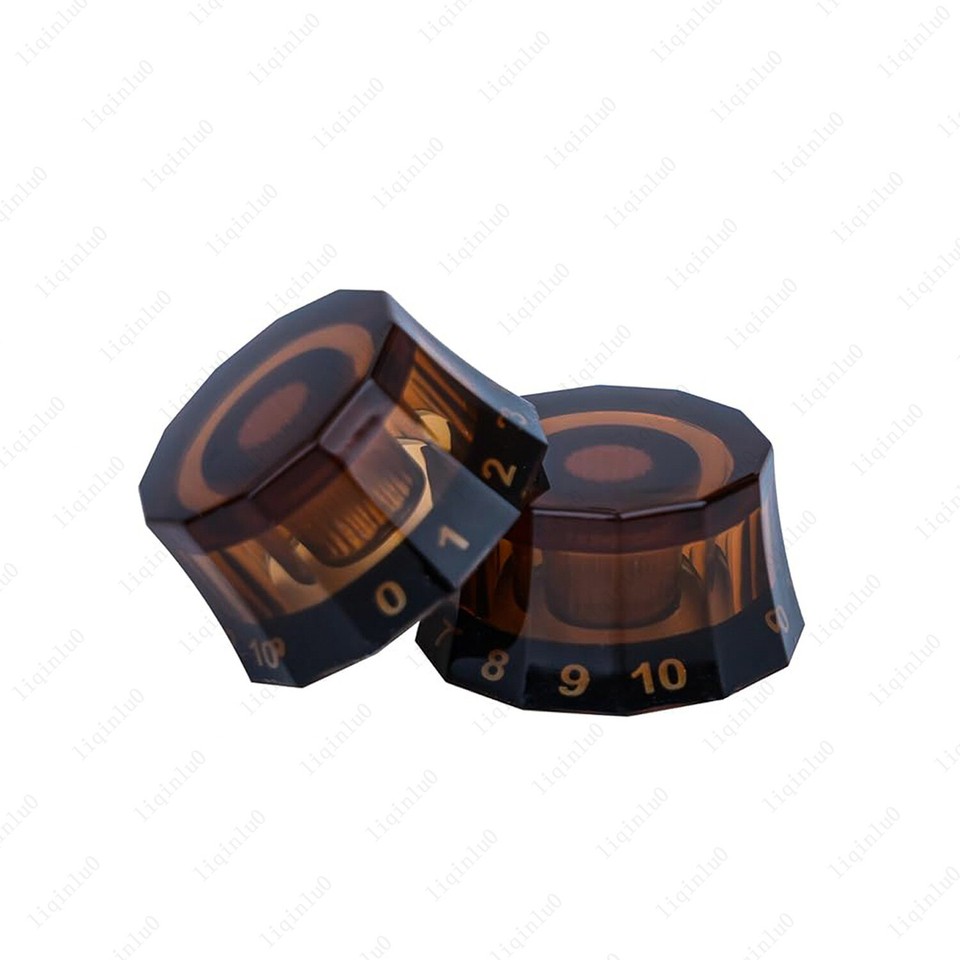 4x Guitar Knob Clear Dodecagon Speed Control Volume Tone Knobs for Les Paul | eBay
