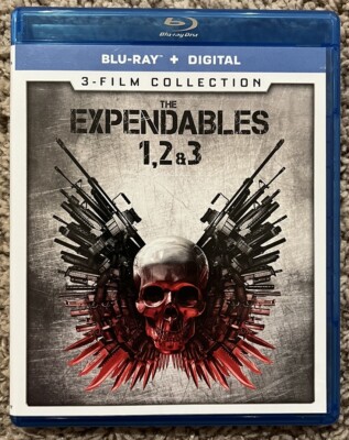 The Expendables- 3-Film Collection (Blu-ray, 2017 3 Disc Set) No ...