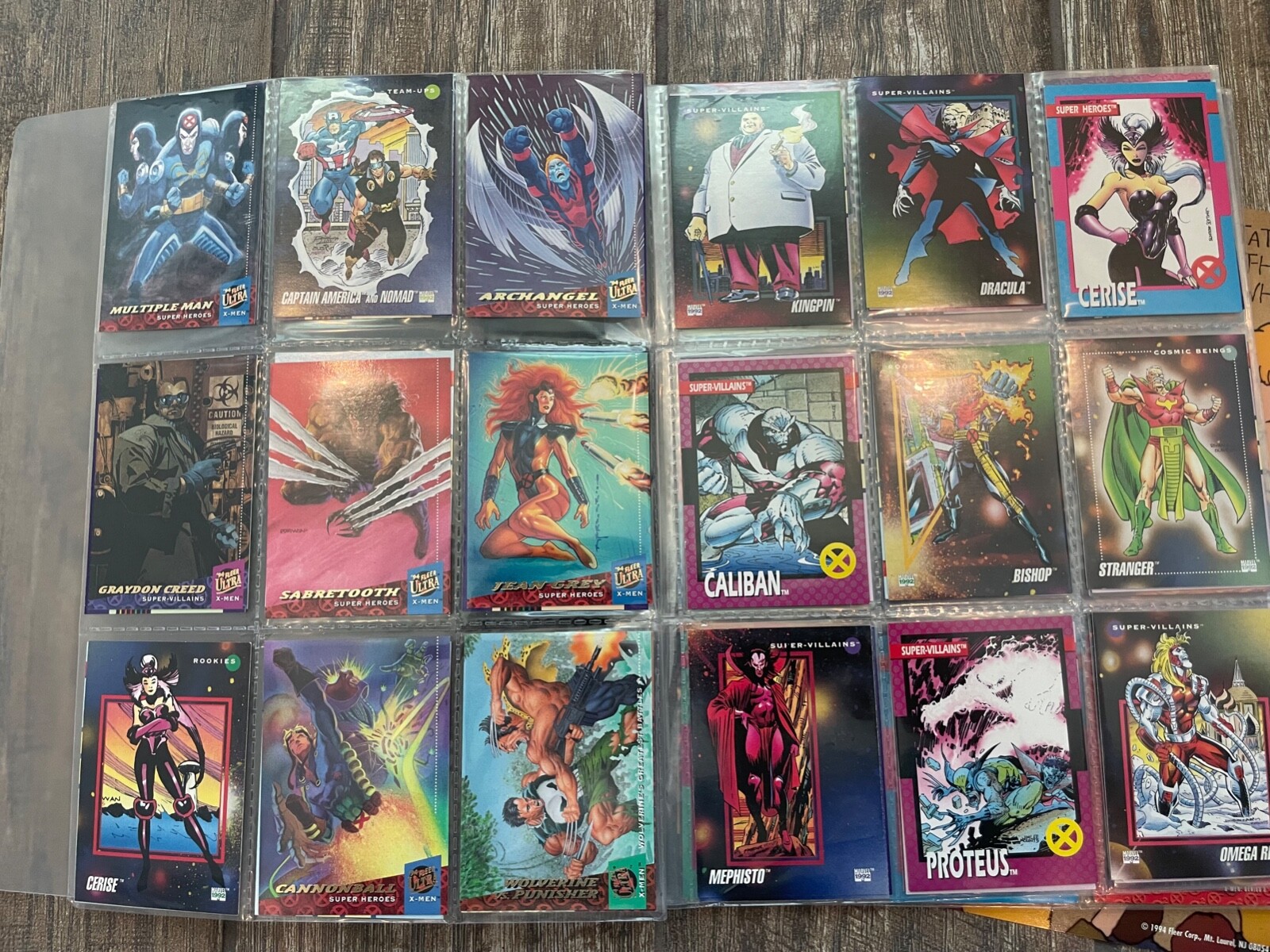 Lot of (100+) 1991, 1992, 1994 Marvel X-Men, X-Force, X-Factor Trading ...
