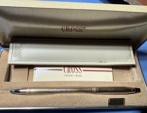 Vintage Cross 1/20 10K Gold Filled Ballpoint Pen & Case | eBay