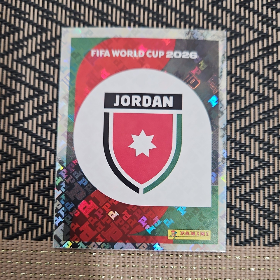 Panini FIFA World Cup 2026 Jordan Team Crest Badge/Logo Sticker JOR 1 ...