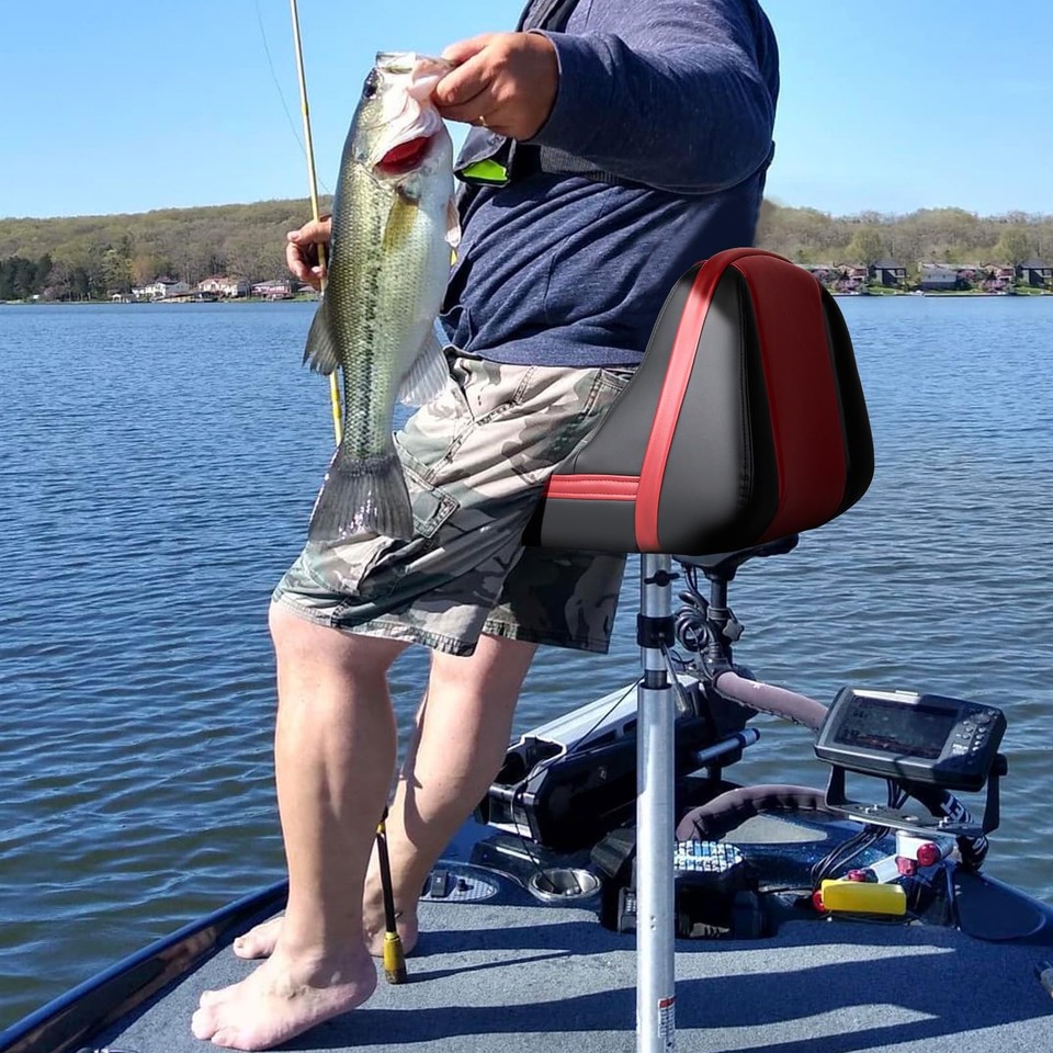 Pro Casting Boat Seats Lean Pro High Back Fishing Bass 2 Seats (Black ...