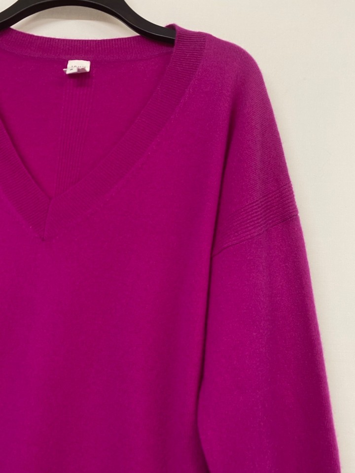 John Lewis 100% Cashmere Jumper UK 18 Magenta Pink 958 | eBay UK