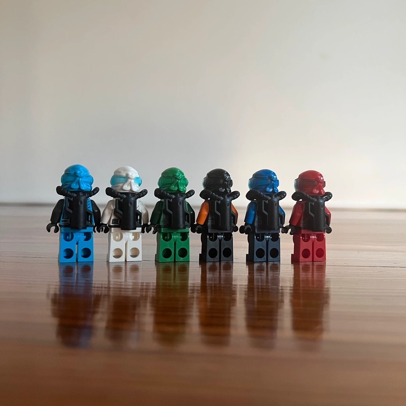 Lego Ninjago Seabound Minifigure Bundle x6 Scuba Nya Kai Cole Jay Zane ...