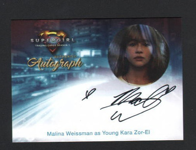 MALINA WEISSMAN KARA ZOR-EL SUPERGIRL TRADING CARD AUTOGRAPH MW 2018 ...