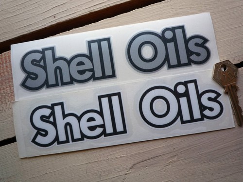 Shell Oils 7.5in text Classic Racing Rally Car Sticker | eBay