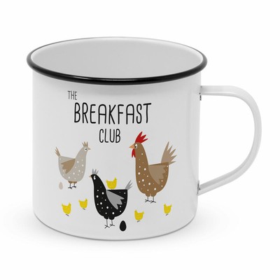 PPD Breakfast Club Happy Metal Mug Handle Mug Coffee Mug Cup Metal ...