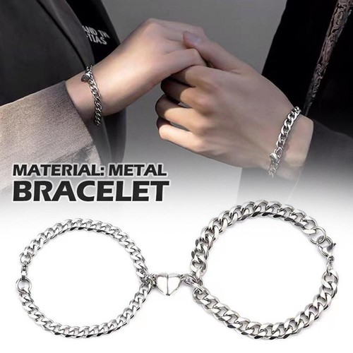 2pcs Magnetic Couple Matching Heart Charm Promise Brac BEST Y0Q4 | eBay